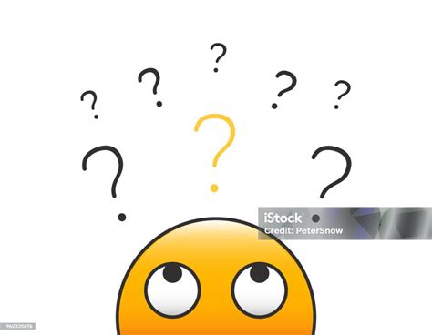 이모티콘 문자 사람 머리 올려 물음표의 스택 문제 해결 개념 불확실성 의심 호기심에 대 한 투명 한 배경 가진 벡터 일러스트 레이 션 디자인 이모티콘에 대한 스톡 벡터 아트
