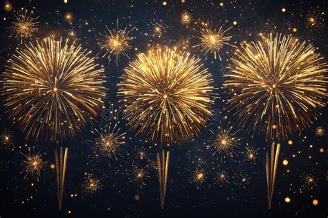 Colorful Fireworks Exploding In The Night Sky Perfect For Celebrations