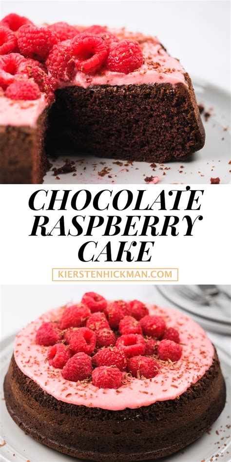 Single Layer Chocolate Raspberry Cake Kiersten Hickman