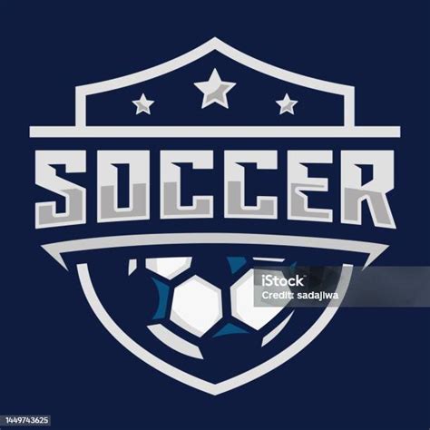 축구 팀 엠블럼 디자인 벡터 일러스트 레이 션 경기 스포츠에 대한 스톡 벡터 아트 및 기타 이미지 경기 스포츠 경쟁 놀기 Istock