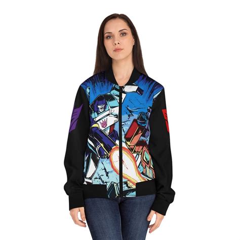 Transformers Optimus Prime Autobots Megatron Bomber Jacket Sold By