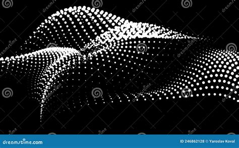 Math Flow Template For Presentation Light Emitting Lines Highlighting