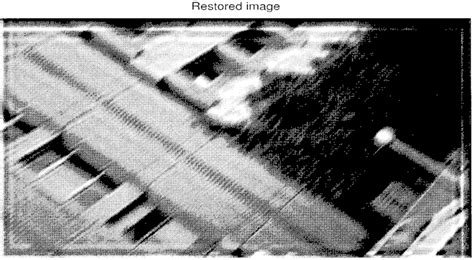 Restored Image Using The Identified Parameters In The Wiener Filter