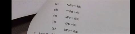 Solved Aptr And Bptr 6 Aptr And Aptr B Bptr