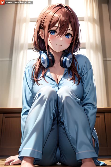 Miku Nakano In Bedroom By Santpixv On Deviantart Miku Nakano In Bedroom By Santpixv On Deviantart
