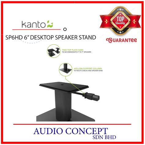 Kanto 6 Inches Desktop Speaker Stands Sp6hd Audio Concept