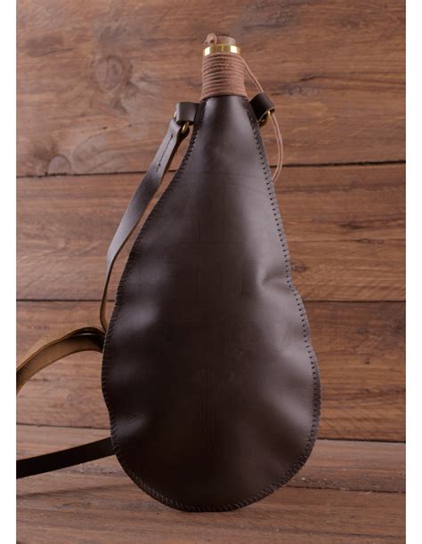 Bouteille Médiévale Deau En Cuir 34 Cm ⚔️ Boutique Épées