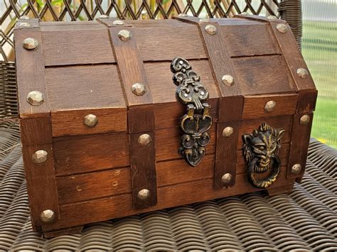 Treasure Chest Jewelry Box Indian Wooden Treasure Chest Jewelry Box