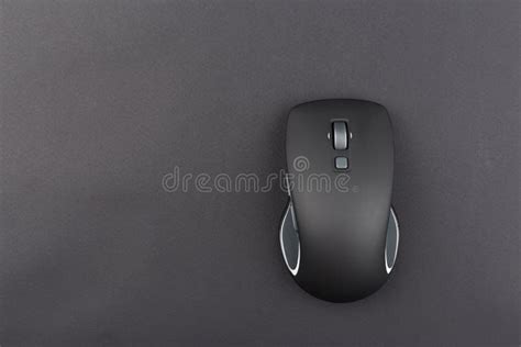 PC Mouse On A Black Background Stock Image Image Of Object Number