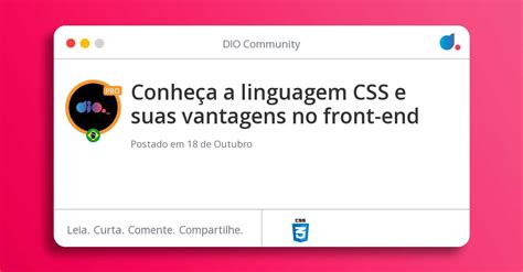 Conheça A Linguagem Css E Suas Vantagens No Front End