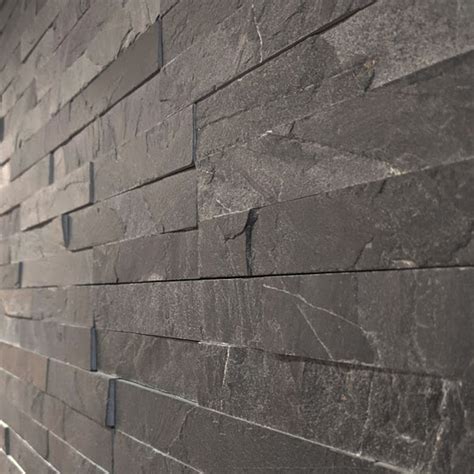 Black Split Faced Cladding Rr Stone