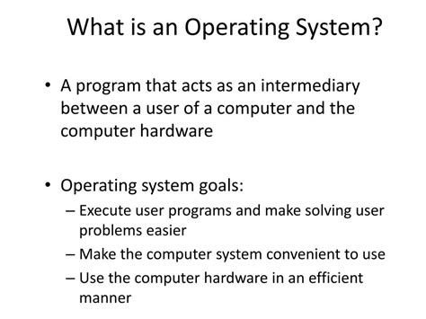 Ppt Operating System Objectives And Functions Powerpoint Presentation
