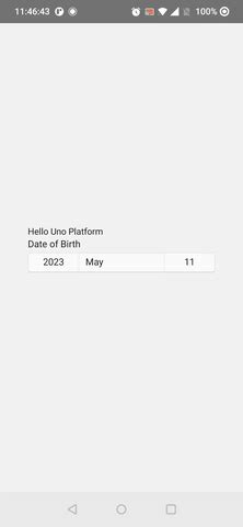 Android IOS Cannot Save Selection From DatePicker Issue Unoplatform Uno GitHub