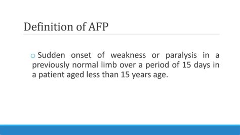 Acute Flaccid Paralysis Polio Poliomyelitispptx Physical Therapy