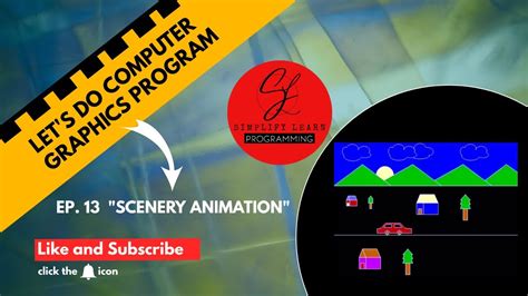 How To Draw Scenery Animation In C Or C Computer Graphics Youtube