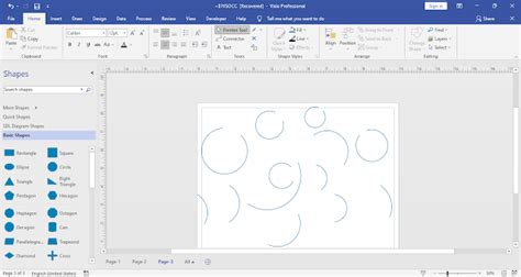How To Insert Arc Curve Semi Circle And Circle In Microsoft Visio