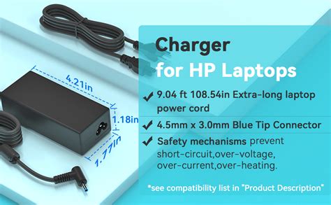 Akelon 65w Laptop Charger For Hp Pavilion X360 14 15 17 Elitebook 840