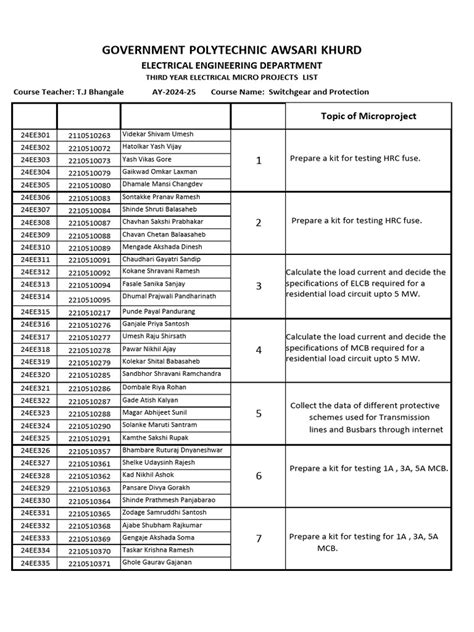 Sap Micro Project Odd 2024 25 Pdf Power Physics Electrical Equipment