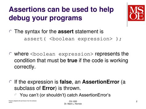 Ppt Assertions Powerpoint Presentation Free Download Id9184709