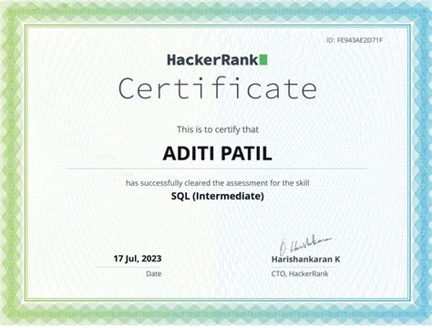 Aditi Patil On Linkedin Im Happy To Share That Ive Obtained A New