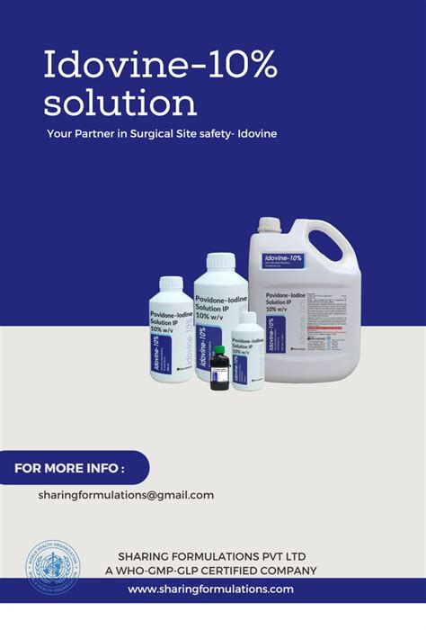 Export Povidone Iodine 10 Solution 500ml Liquid At ₹ 150bottle In
