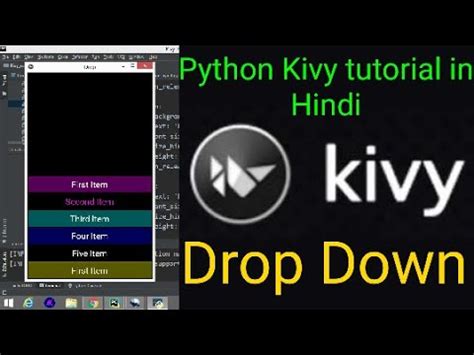 DropDown In Kivy In Hindi Python Tutorial By Ikram YouTube