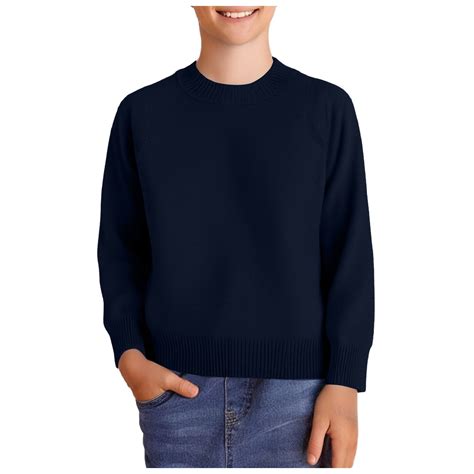 Boy Sweater Boys Pullover Sweater Boys Cotton Knit Sweater Long Sleeve