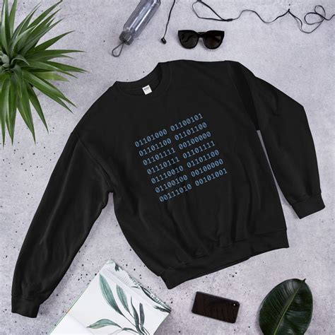 Custom Personalized Binary Code Sweatshirt Personalized T Custom