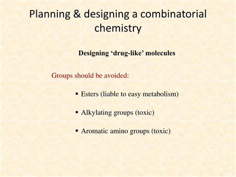 ppt combinatorial chemistry powerpoint presentation free download