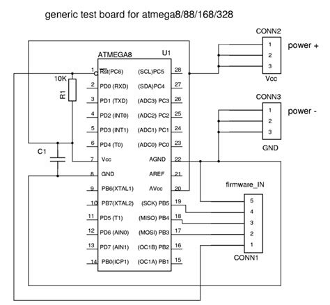 Atmega Dot Matrix Prototyping Board