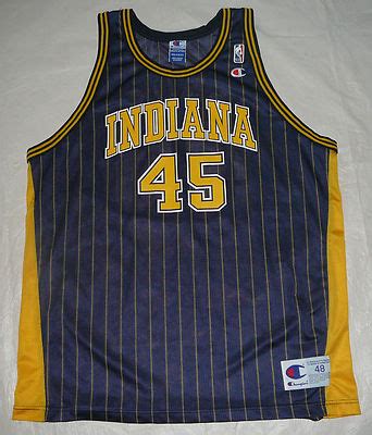 Vintage Rik Smits Indiana Pacer Nba Jersey 45 Champion Size 48 290900238