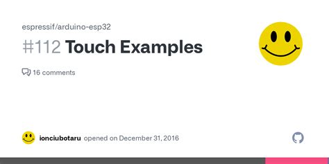 Touch Examples Issue Espressif Arduino Esp Github