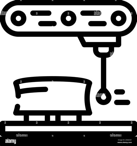 Dimension Gauge Line Icon Vector Dimension Gauge Sign Isolated Contour Symbol Black