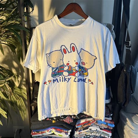 Vintage 90s Funny Single Stitch Cute Tee ️ Size Depop