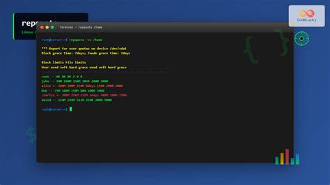 Quota Command Linux Complete Guide To Display And Manage Disk Usage Quotas Codelucky