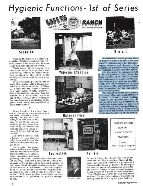 Dr William Esser Publications National Health Association