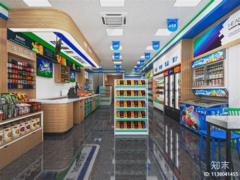 现代便利店su模型下载【id1138041455】知末su模型网