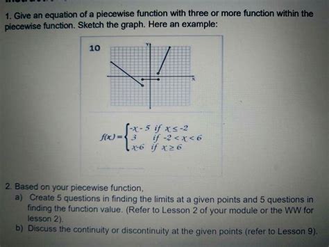 Solved Give An Equation Of A Piecewise Function With Chegg Com