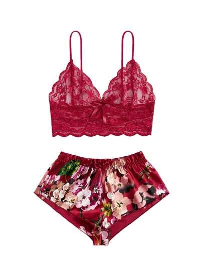 Satin Lingerie Shein Uk