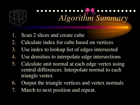 Ppt Marching Cubes A High Resolution 3d Surface Construction Algorithm Powerpoint
