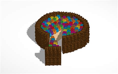 3d Design Kitkat Taart Tinkercad