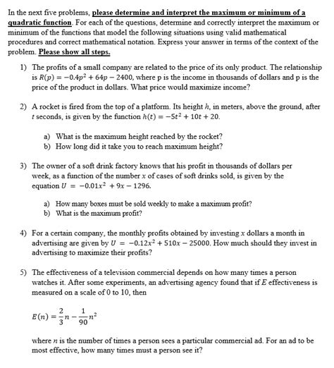 Solved Can You Help With The Following Math Problems Based