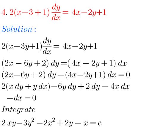 Intermediate Maths Solutions For Differential Equations Maths Glow