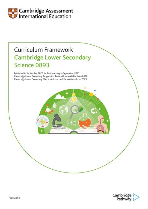 Cambridge Lower Secondary Science 0893 Curriculum Framework ...