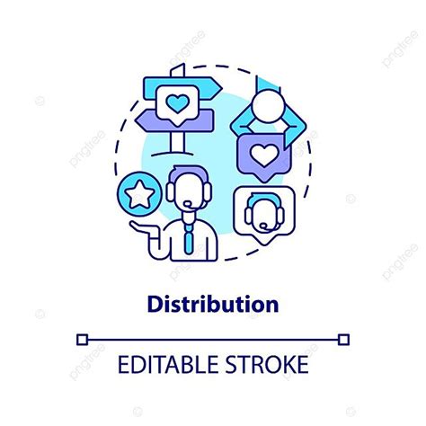 Distribution Concept Icon Sorting Crm Information Vector Sorting Crm