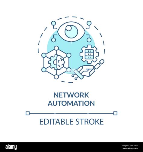Network Automation Soft Blue Concept Icon Stock Vector Image And Art Alamy
