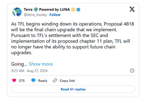 Terraform Labs Will Make One Last Upgrade To The Terra Network Before Closing Down