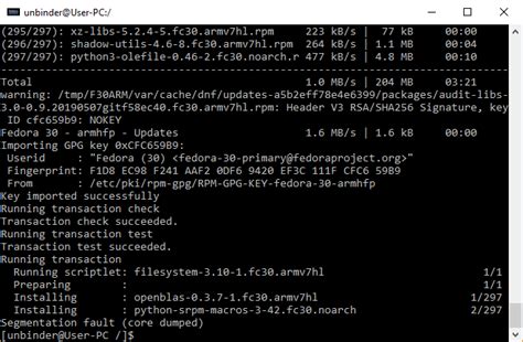 Segmentation Fault Core Dumped · Issue 50 · Whitewaterfoundryfedora Remix For Wsl · Github