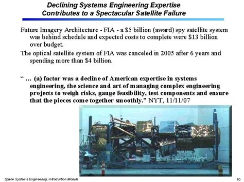 Introduction Module What Is Systems Engineering Space Systems