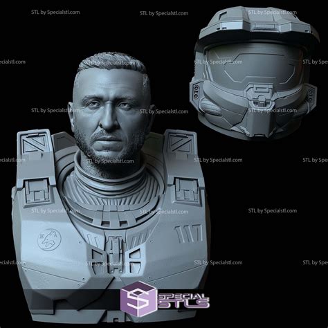 Bust Portrait Stl Collection Master Chief Halo Specialstl